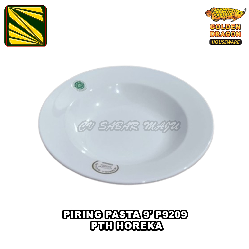 Golden Dragon Piring Melamin P9209 Horeka / Piring Pasta Putih / Piring ...