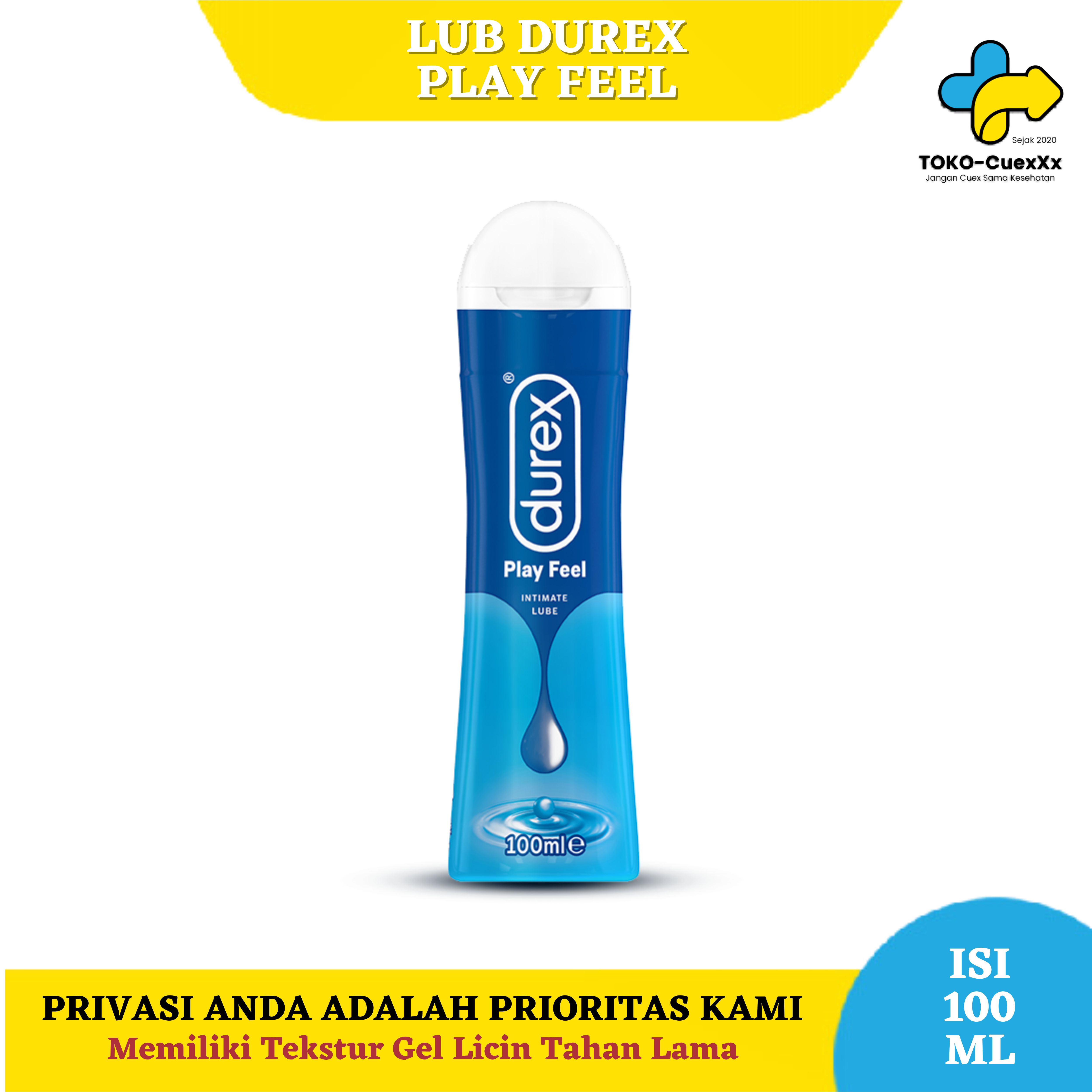 Pelumas Durex Play Feel 100 ml Lubrikan - Lubricant Berbahan Dasar Air ...