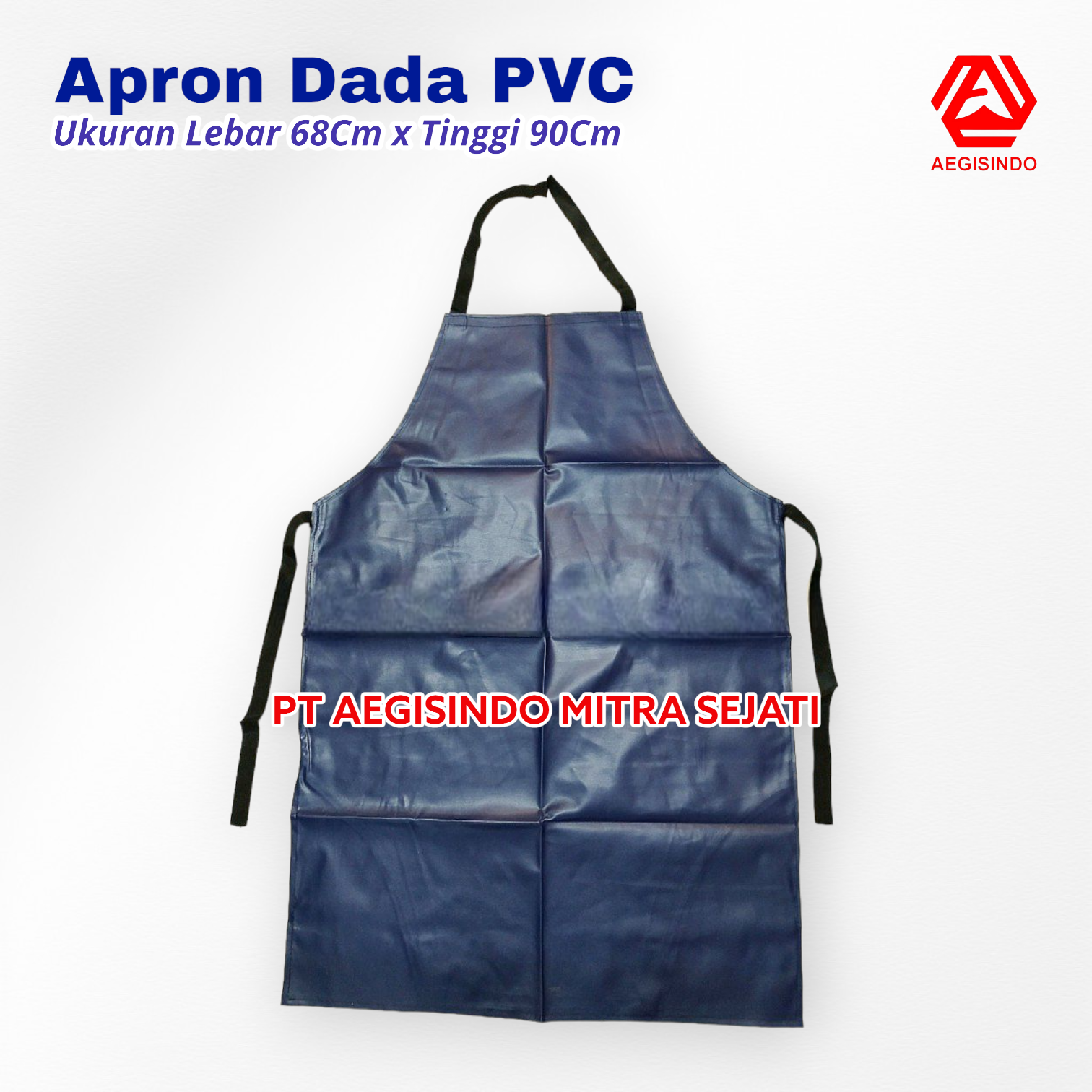 Apron Las PVC Kulit Sintetis Warna Biru dan Hitam - Hitam | Lazada ...