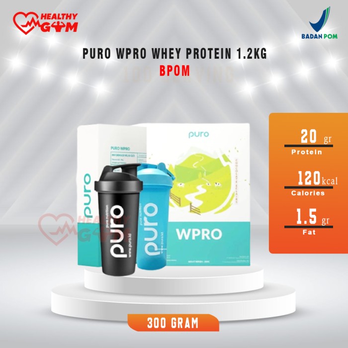 PURO WPRO 1.2kg Whey Protein debm 90 92 Susu Protein | Lazada Indonesia