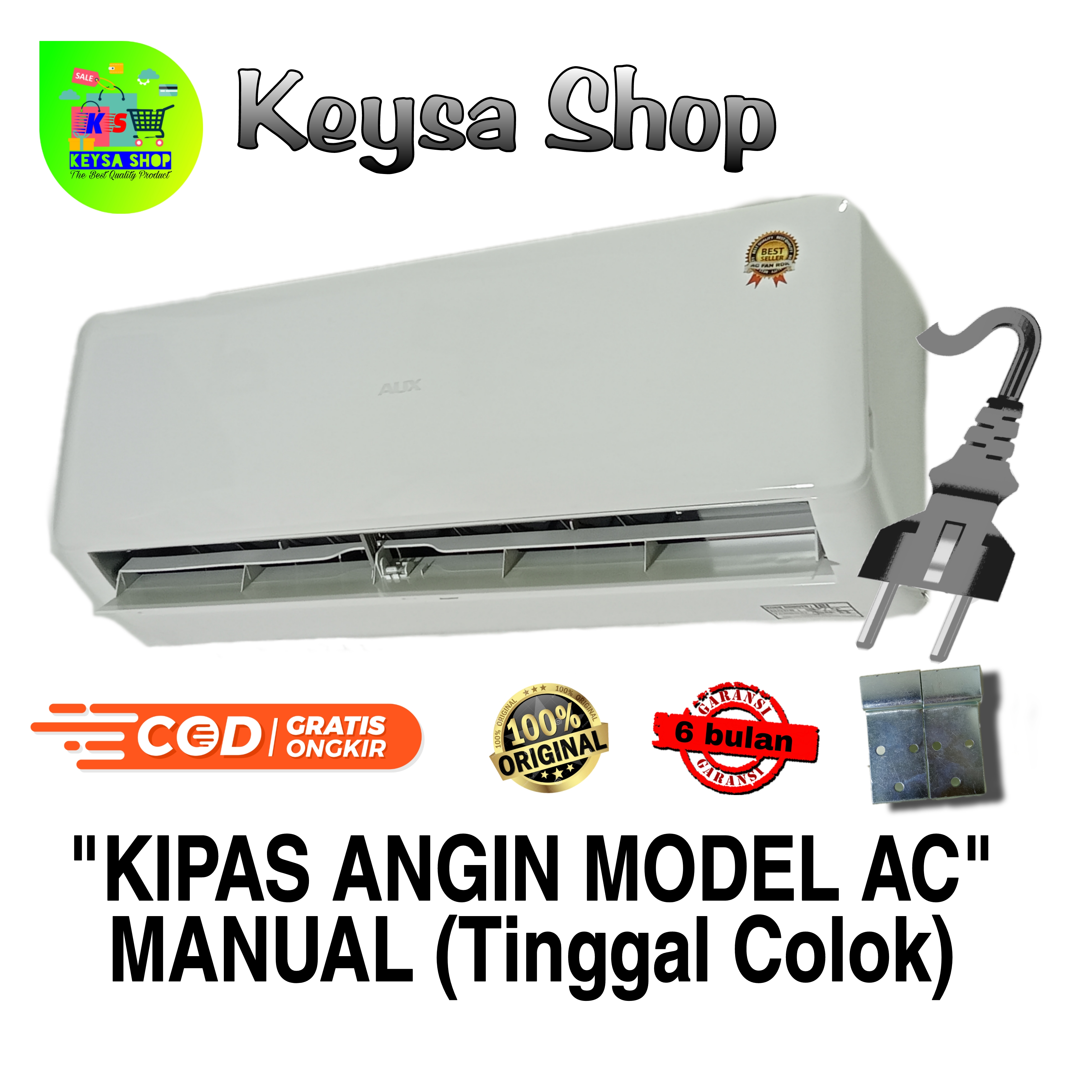 Kipas Angin Model AC 2pk + Pakai Remote Lampu Led | Lazada Indonesia