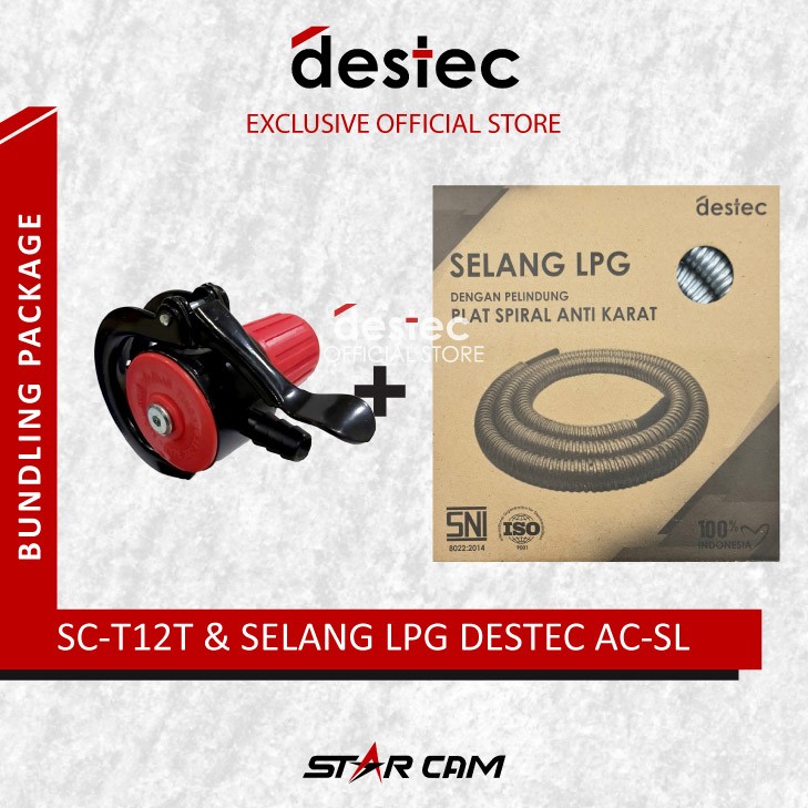 Paket Bundling Regulator SC-T12T dan Selang LPG Destec AC-SL | Lazada ...