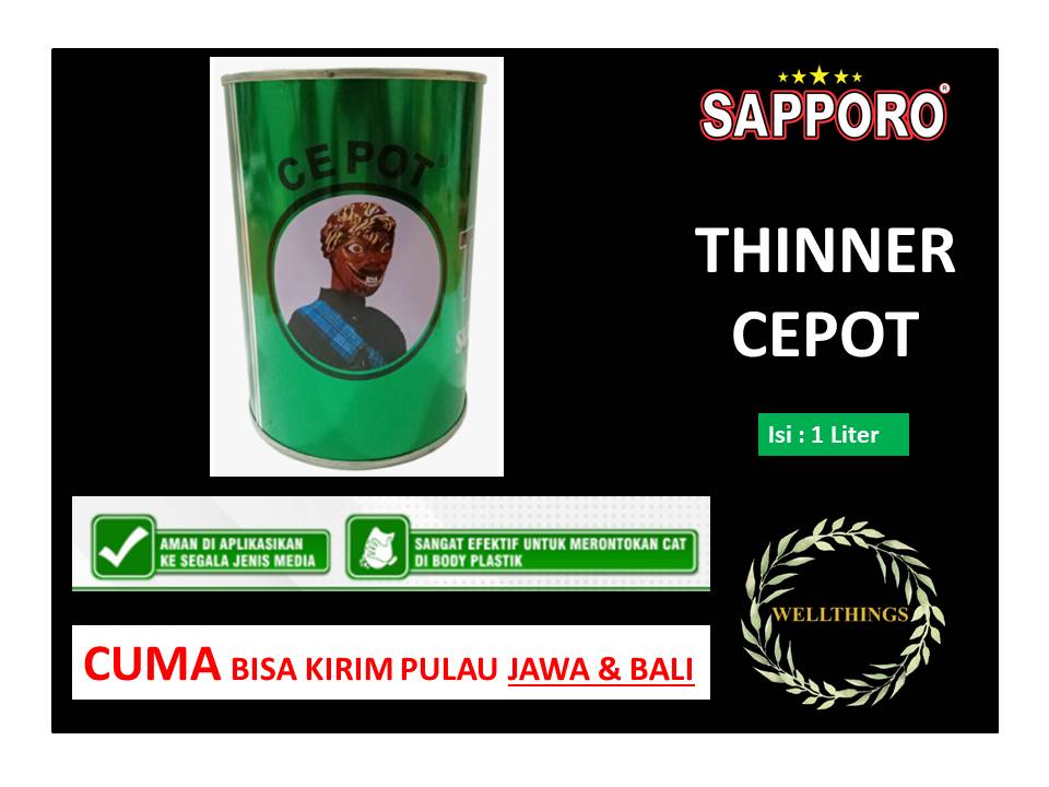 Thinner Cepot Super HG Hijau Perontok Cat 1 Liter | Lazada Indonesia
