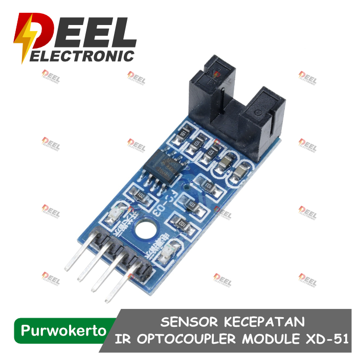 SENSOR KECEPATAN IR OPTOCOUPLER MODULE XD-51 INFRARED SPEED | Lazada ...