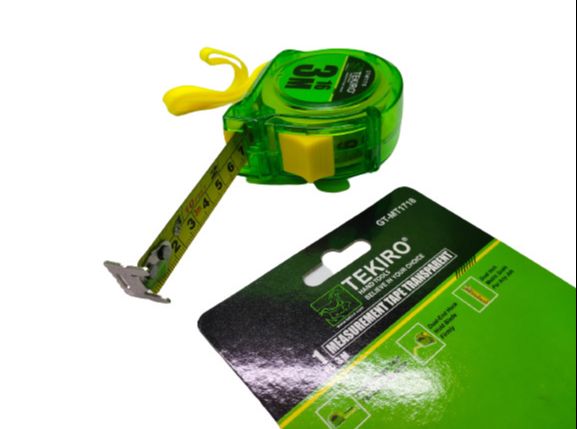 TEKIRO Meteran Transparan 3 Meter Meter Roll Alat Ukur Measuring Tape ...