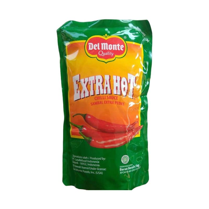 DELMONTE saus sambal extra hot & delmonte ketchup saus tomat 1kg ...