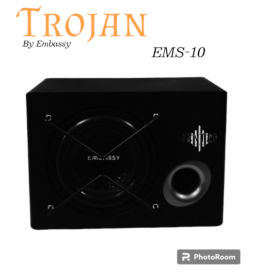 Subwoofer Aktif 10 inch BASSBOX Embassy Trojan EMS-10 | Lazada Indonesia