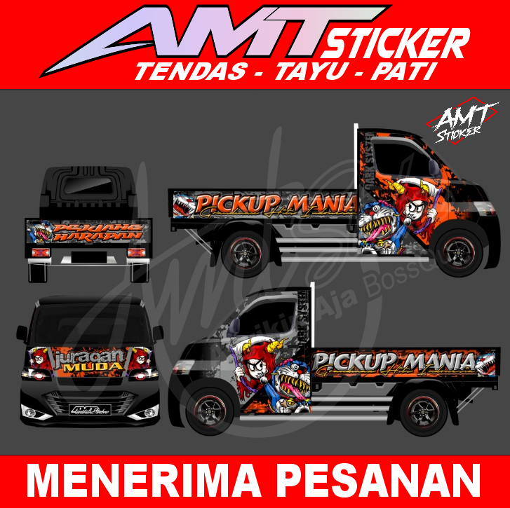 (NON COD) Stiker Decal Full Body Granmax Pick Up - Stiker Granmax ...