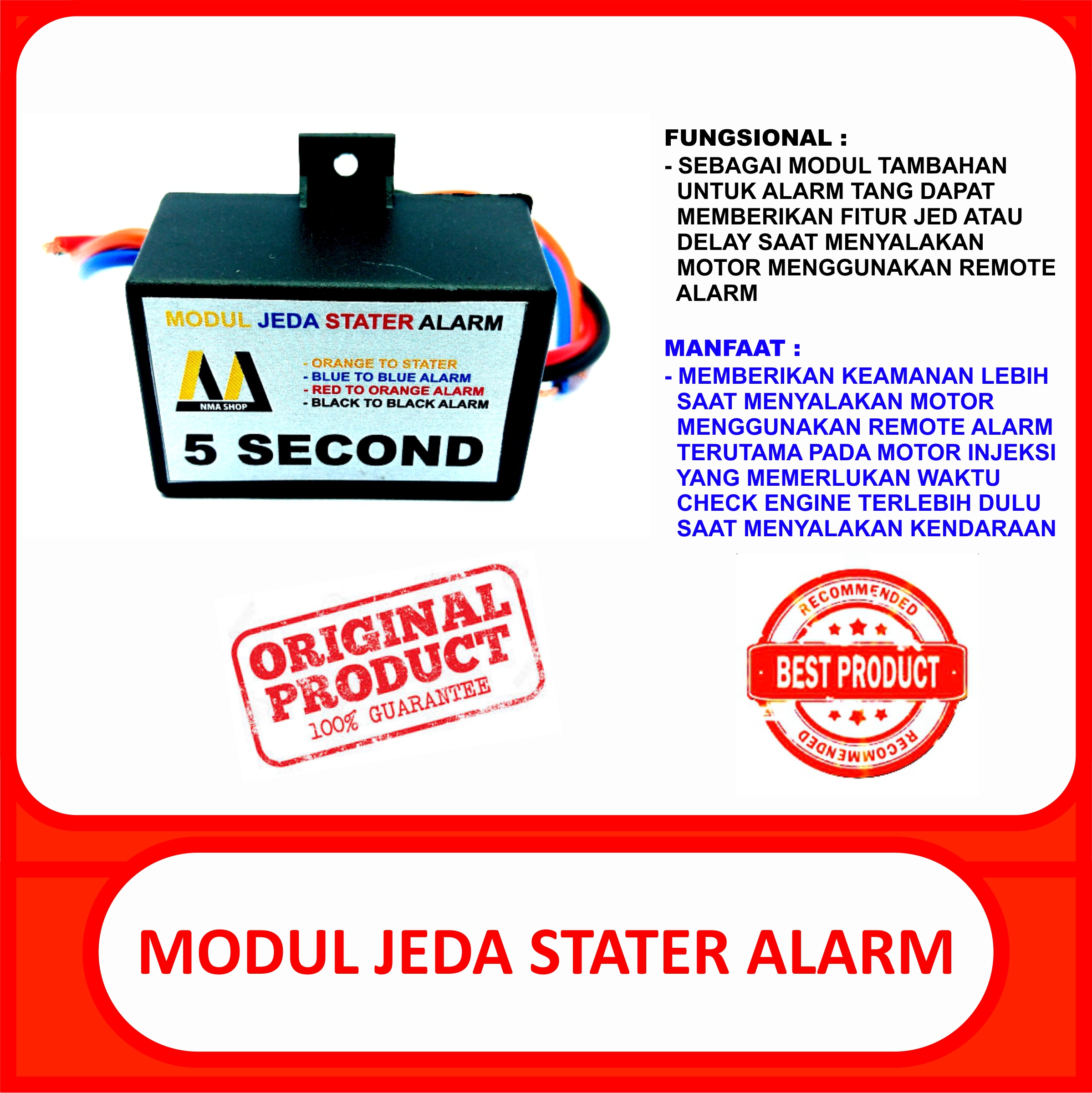 modul injeksi jeda stater alarm | Lazada Indonesia
