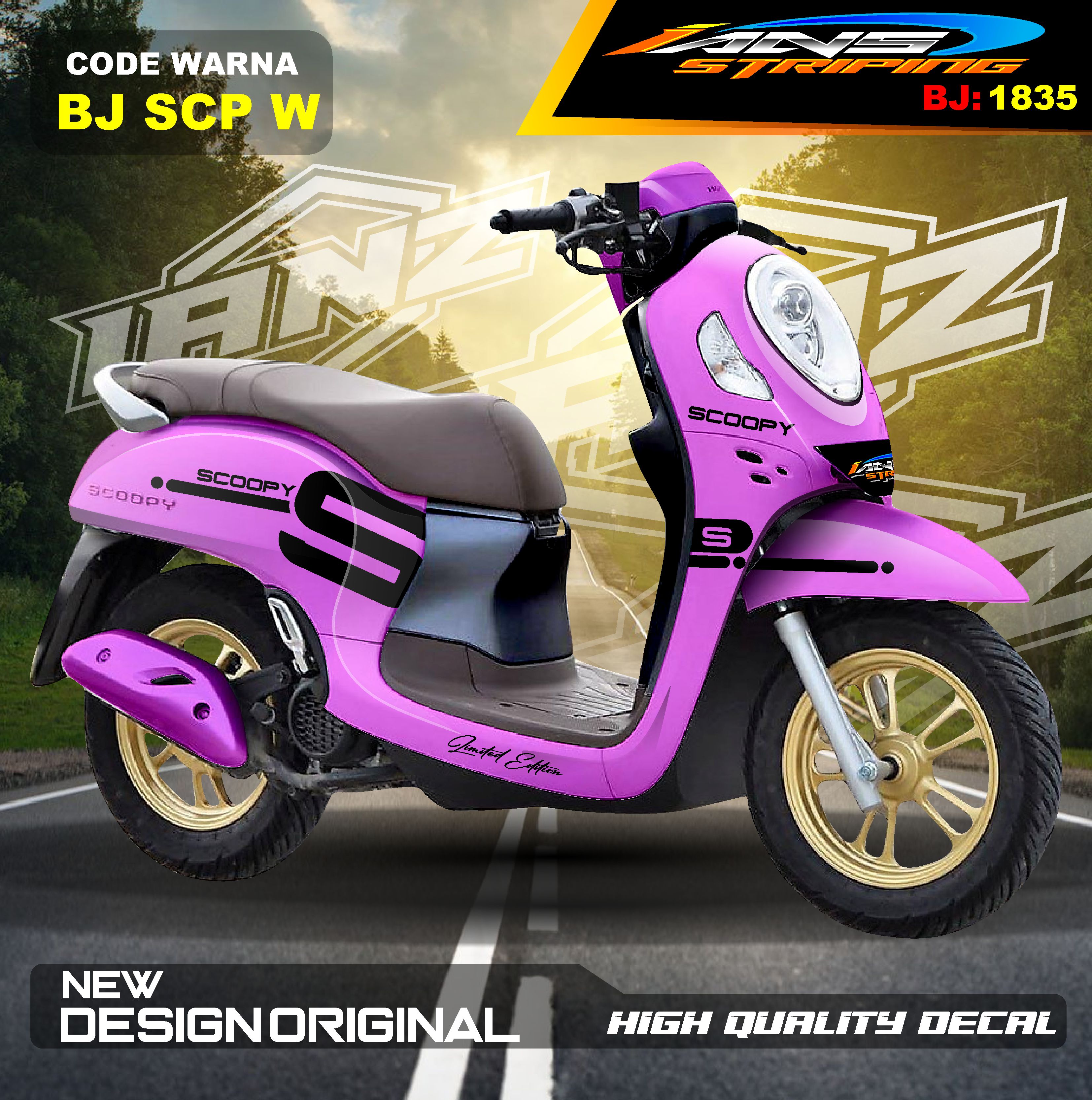 VARIASI STICKER FULL BODY SCOOPY / STICKER ALL NEW SCOOPY / STIKER FULL ...