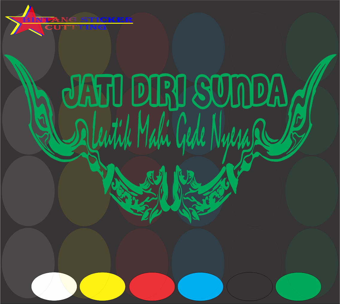 stiker variasi mobil tulisan kata kata jati diri sunda buat di truk box ...