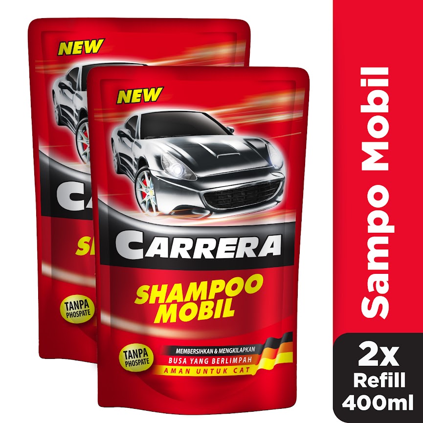 Carrera Shampoo Mobil 400 Ml x2 pouch | Lazada Indonesia