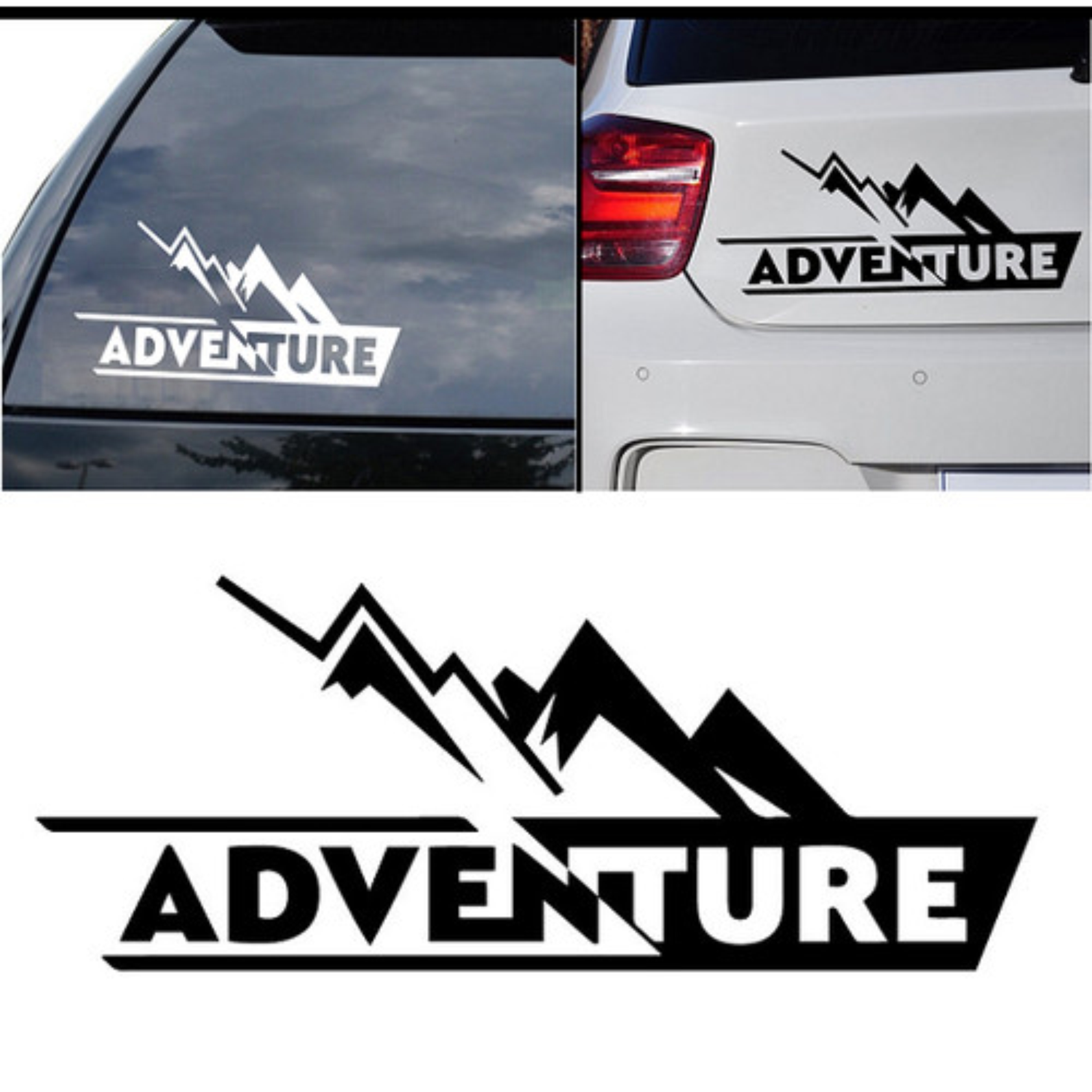 CUTTING STICKER MOBIL ADVENTURE STIKER RALLY RACING KACA / BODY KEREN ...