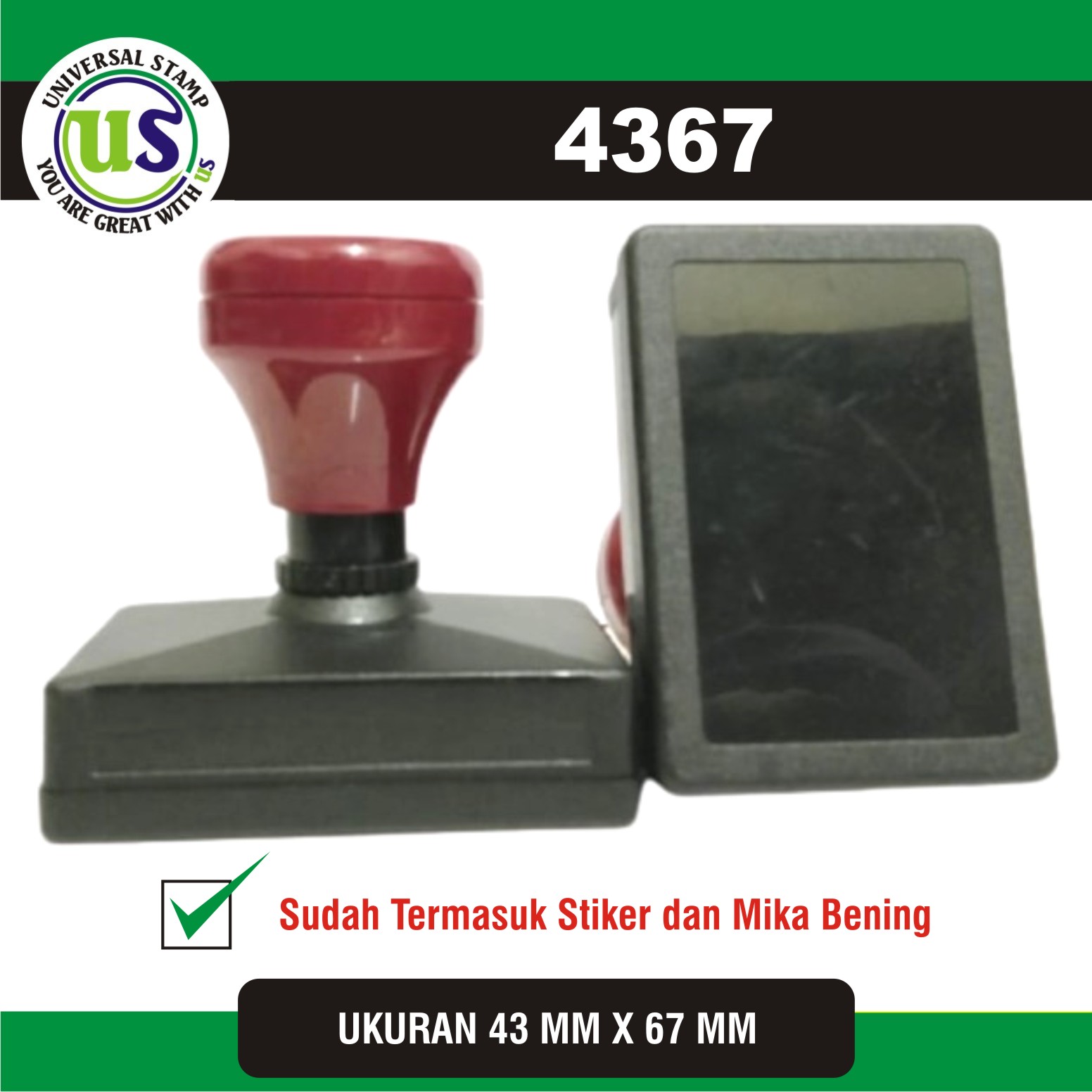Gagang Stempel Flash 4367 | Lazada Indonesia
