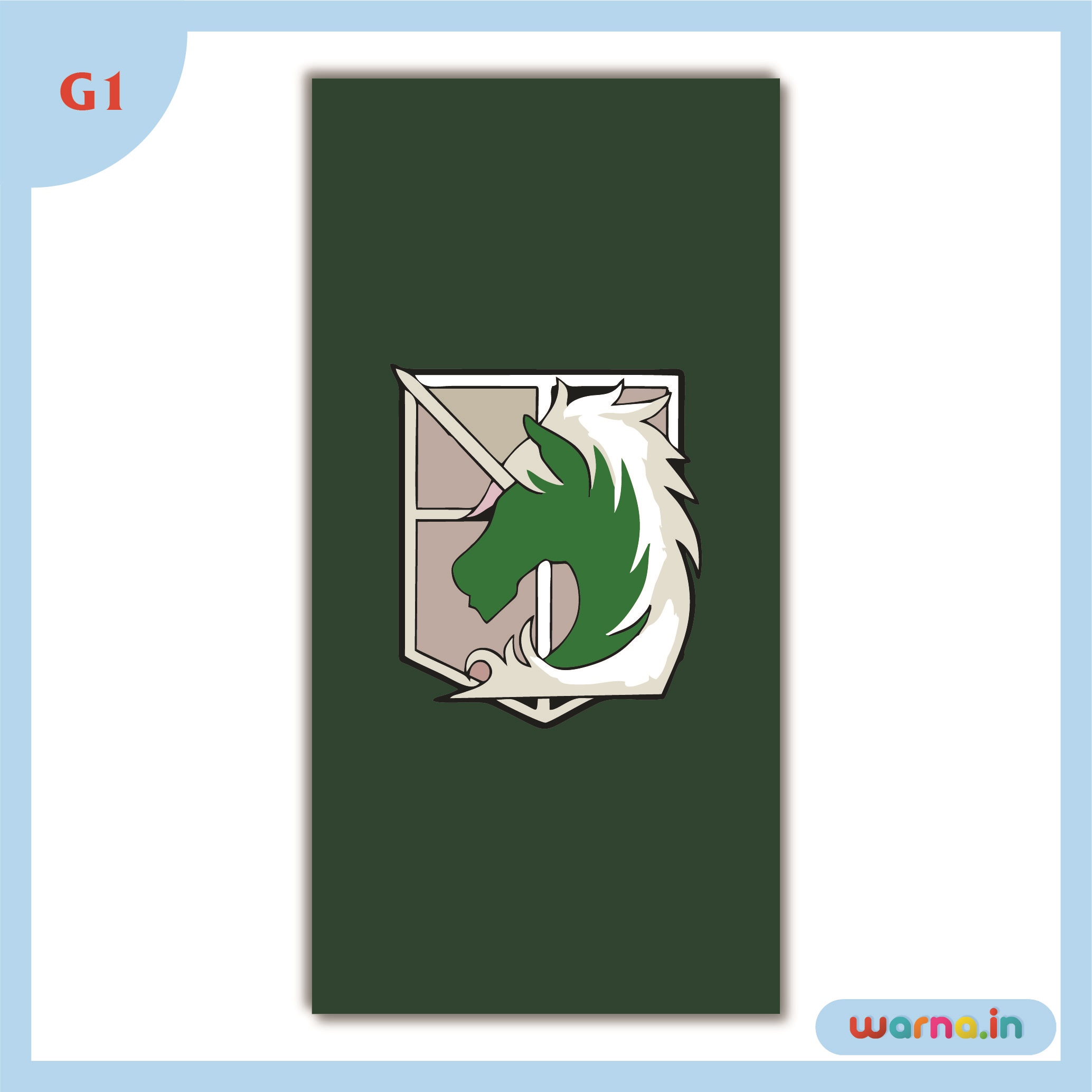 Attack on Titan / AOT Division Logo - Wall Decor / Hiasan Dinding ...