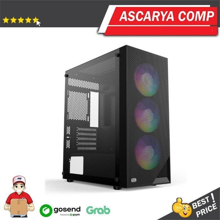 PCCOOLER C3-B310 M-ATX / Casing Gaming - Free 4 FAN RGB | Lazada Indonesia