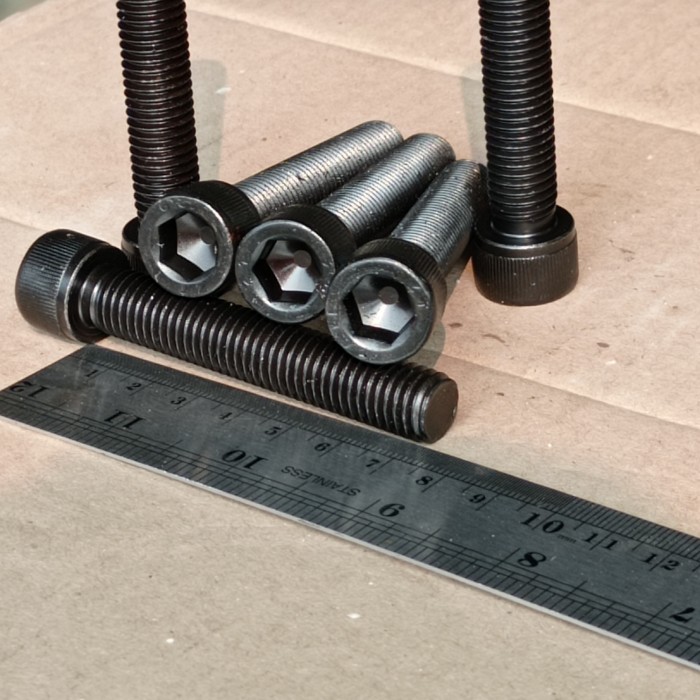 BAUT L M12X70 (7CM) BAJA FULL DRAT / BAUT L BAJA M12 X 70 GRADE 12.9 ...