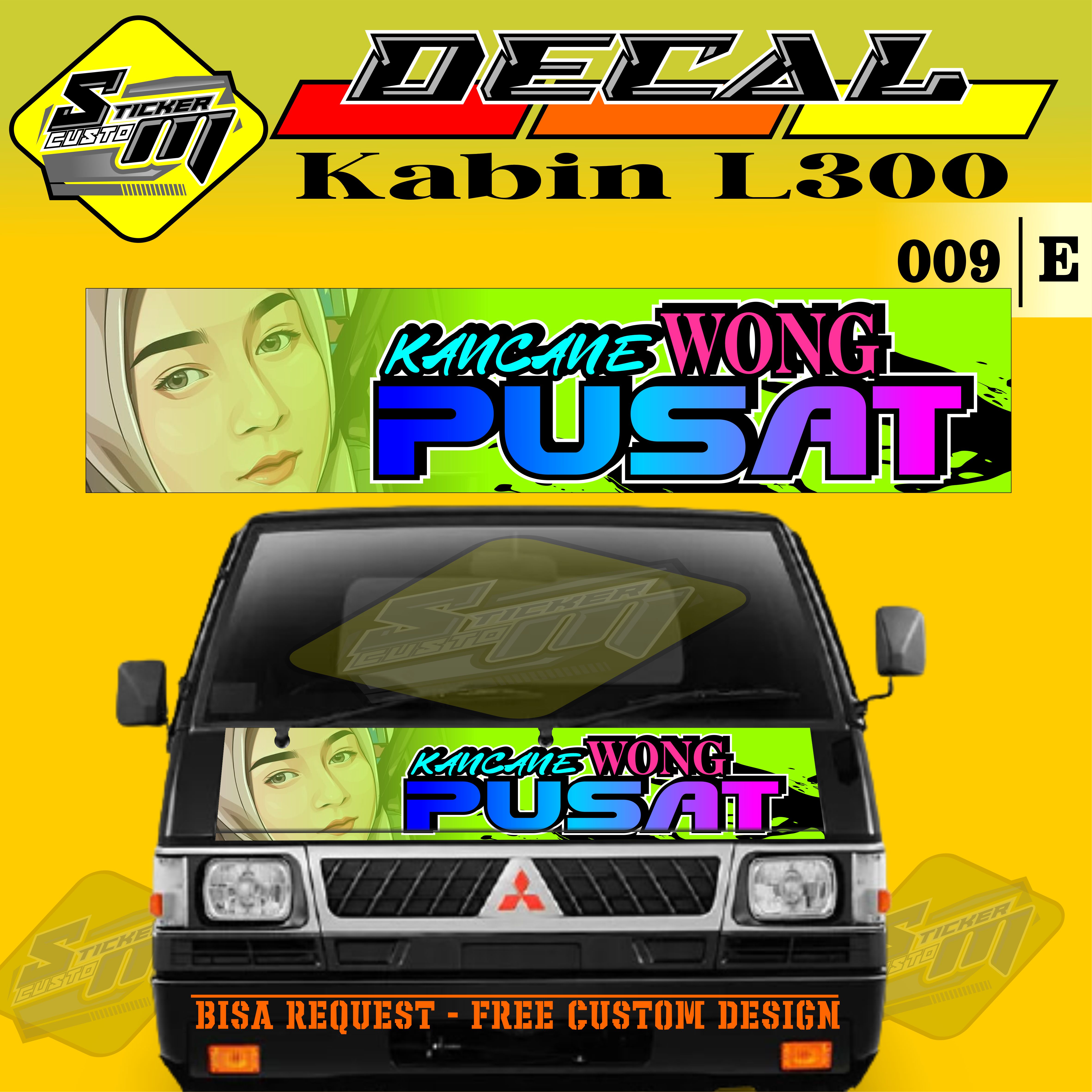 (NEW) DECAL STICKER MOBIL PICKUP KABIN L300 (bisa request) 09 | Lazada ...