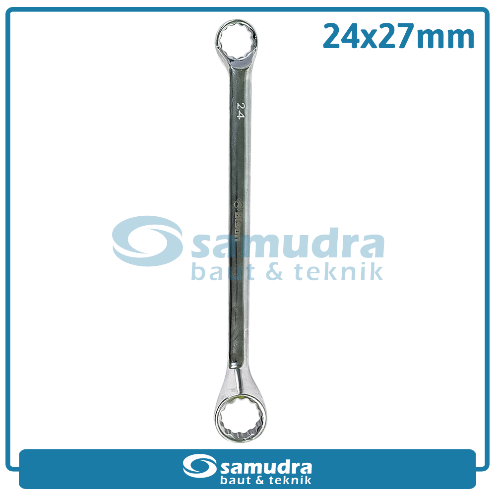 Kunci Ring 24x27 mm BISON Alat Buka Baut Mur 24 x 27 Spanner Wrench ...