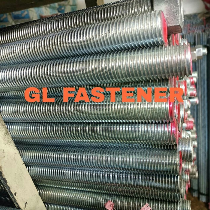 Long Drat M10 Galvanis / As Drat / Putih M10 x 1000 mm / 1 Meter ...