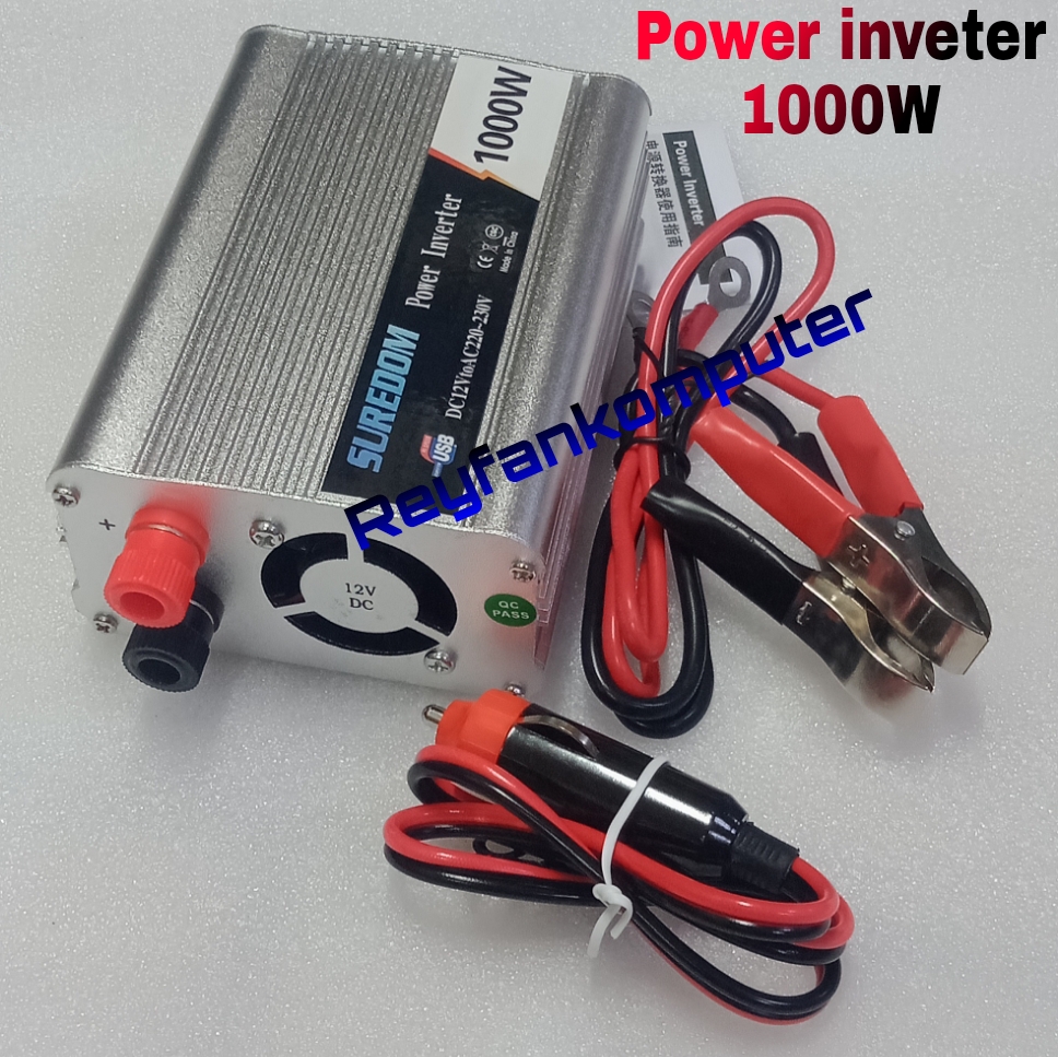 Power Inverter 1000W DC 12V to AC220V / Inveter 1000W Merubah Arus ...