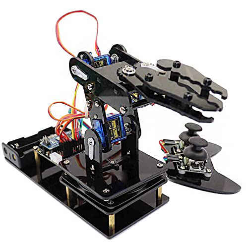 Adeept 4 Axis Robotic Arm Kit for Arduino, 4DOF Mini Desktop Robot kit ...