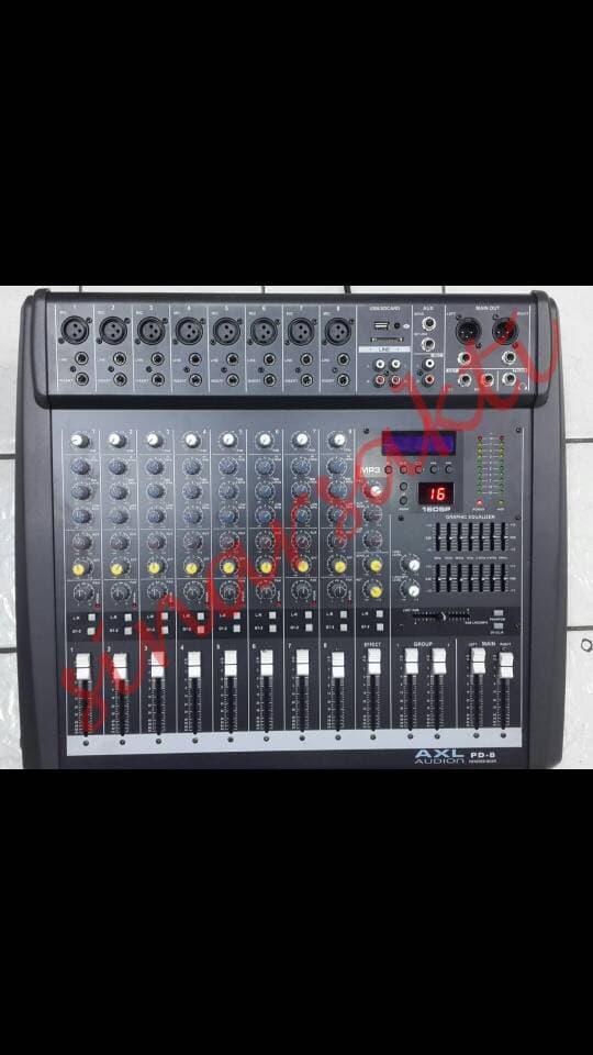 Power Mixer AXL Audion PD 8 USB ( 8 channel ) ORIGINAL | Lazada Indonesia