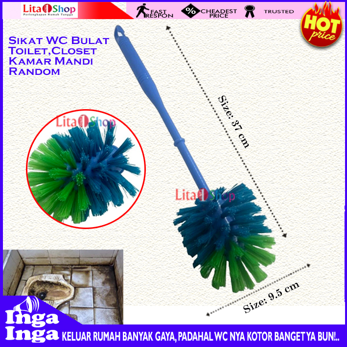 Sikat WC Bulat \ Toilet Closet / Kamar Mandi \ Alat Kebersihan | Lazada ...