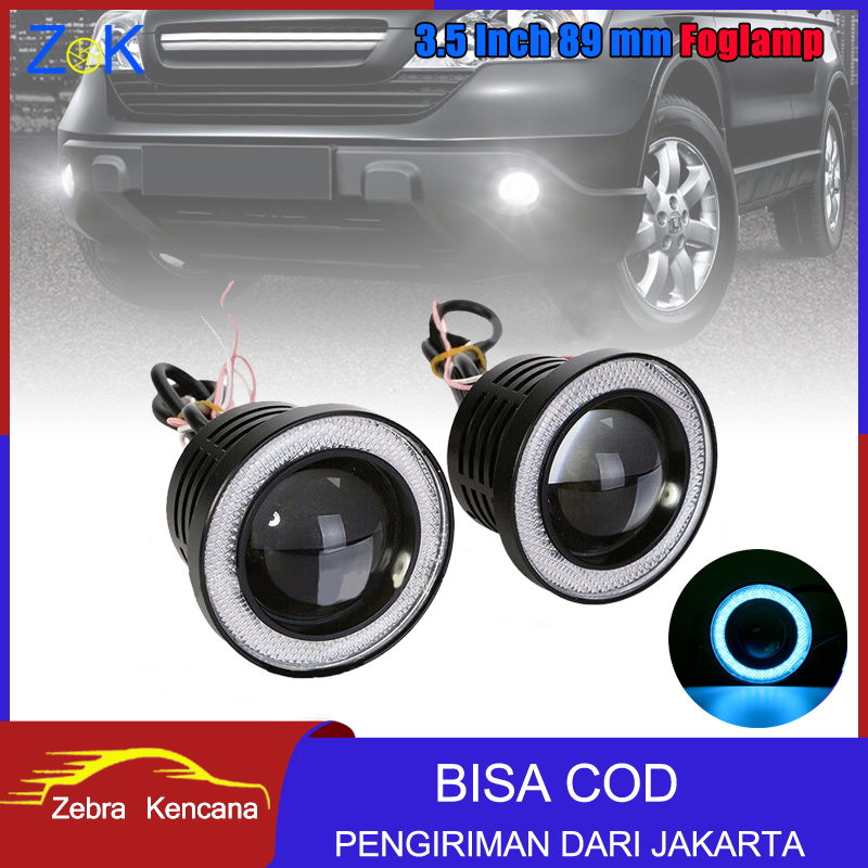 (Dikirim Dari Jakarta) 2Pcs Lampu Led Foglamp 89 mm 3.5 inch Fog Light ...
