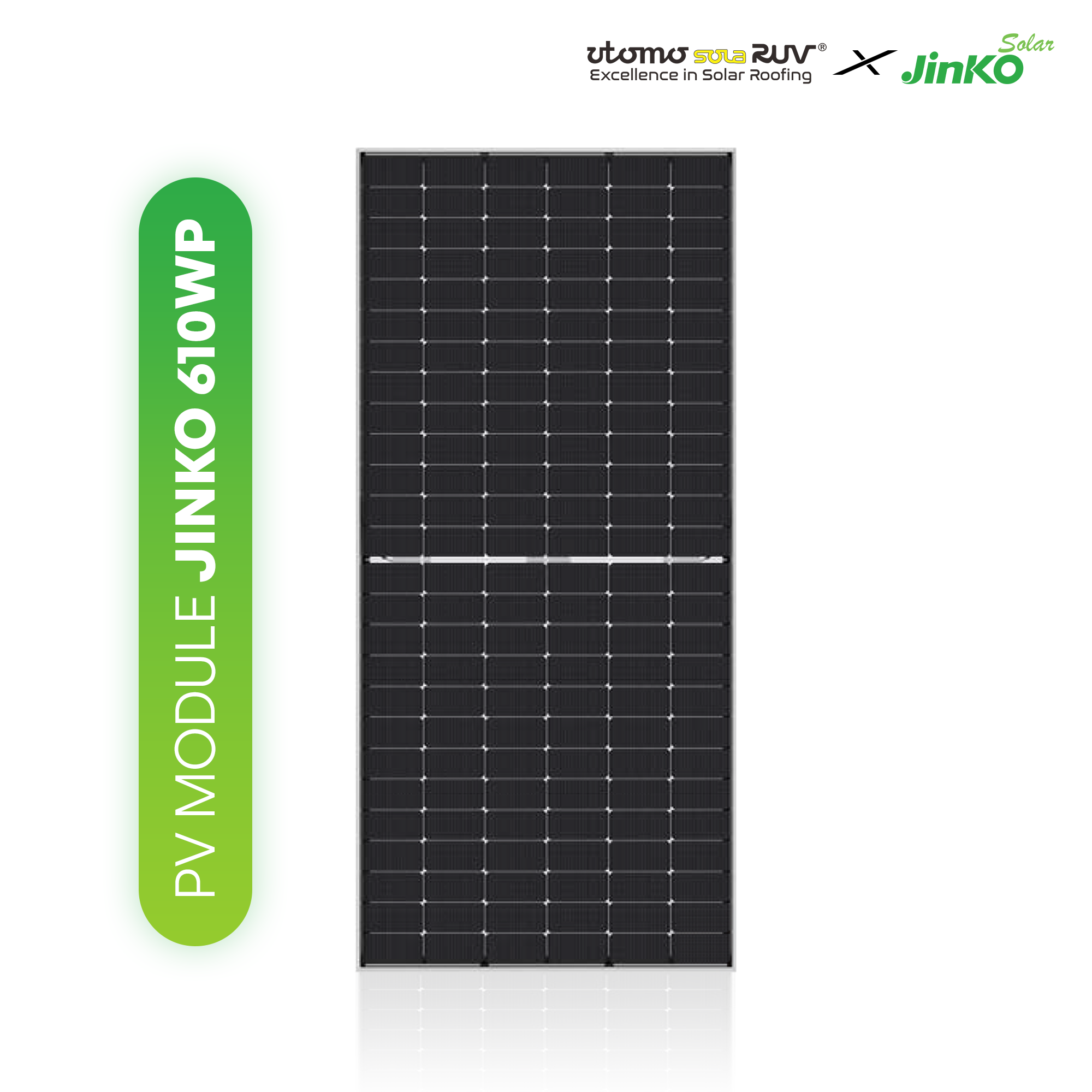 Solar Panel Jinko Mono 610 Wp N - type [Utomo SolaRUV] | Lazada Indonesia