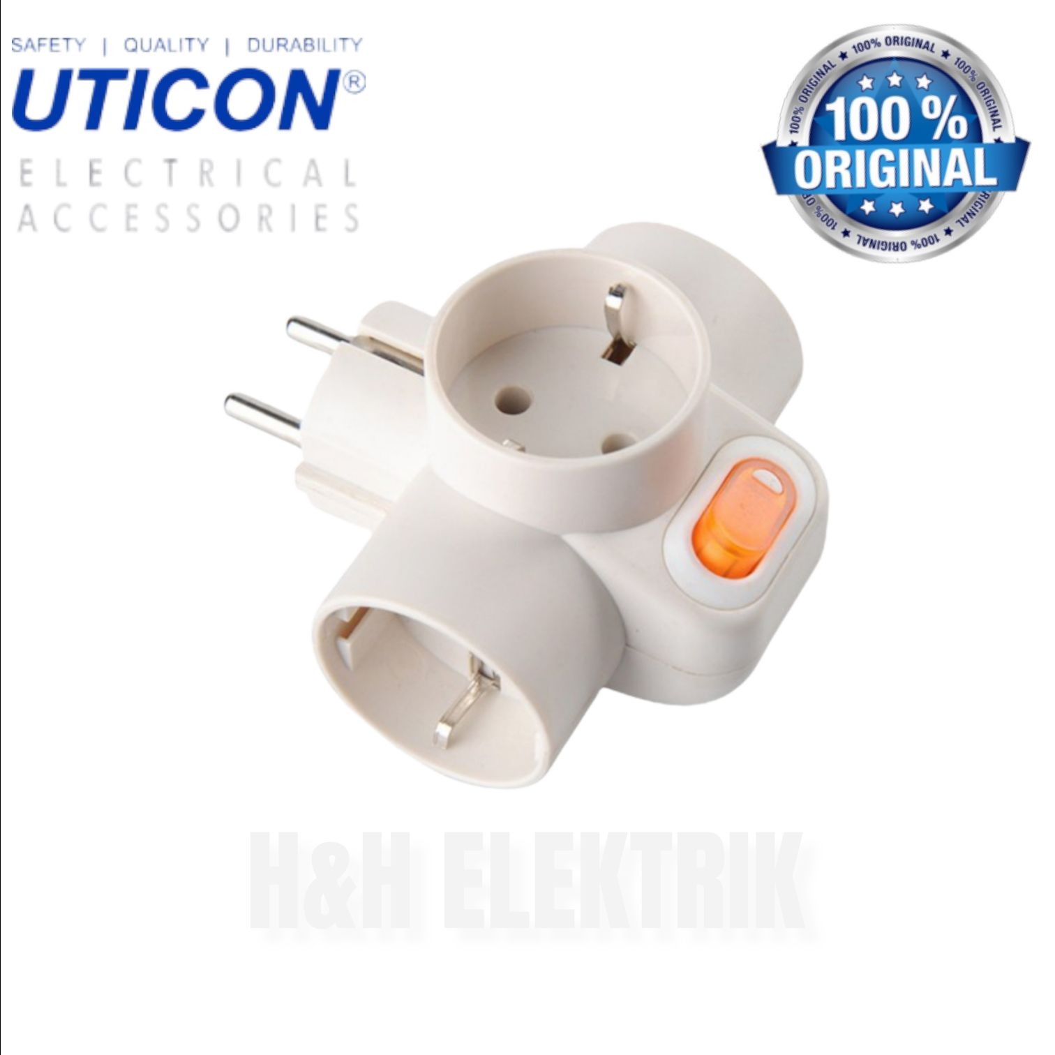 UTICON - Steker T Arde Saklar / T Cabang / T Kombinasi + Saklar UTICON ...