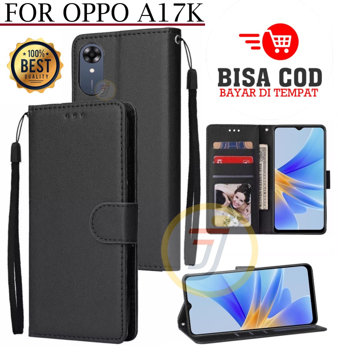 Flip Case Untuk Oppo A17K(NEW 2022) Flip Case Kulit/Casing Dompet Case ...