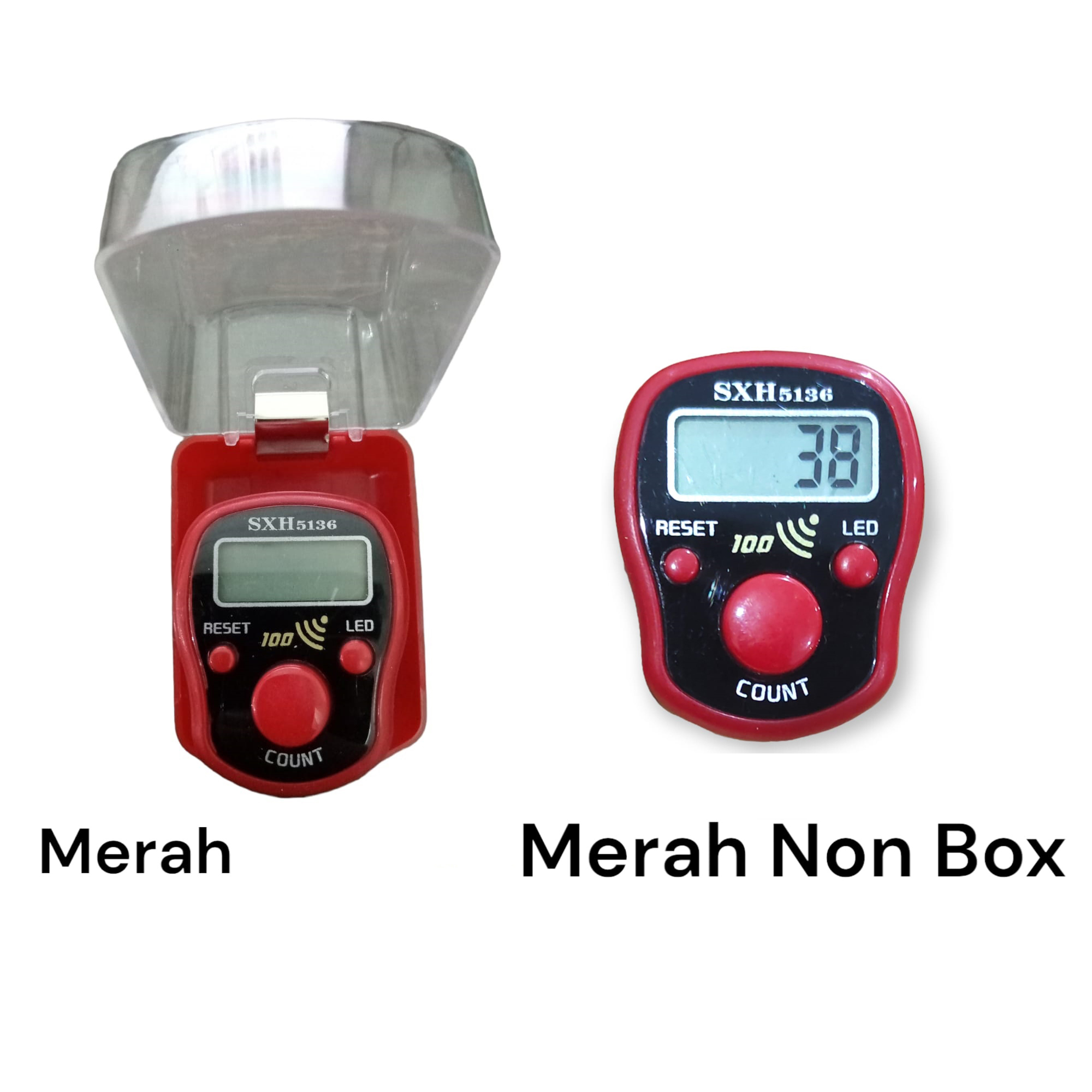 Tasbih Digital LED Alarm 100 Bunyi Finger Counter Jari Original Alat ...