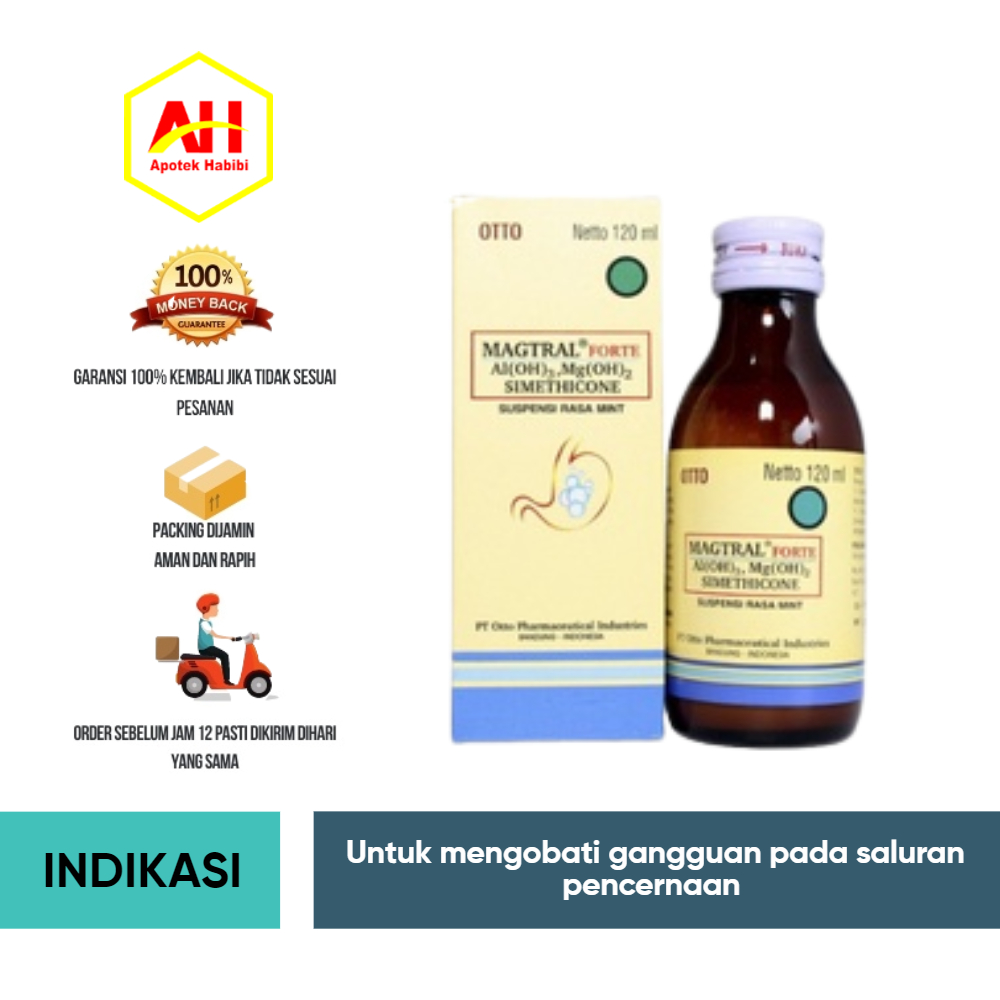 Magtral Mag tral Maghtral Magh tral sirup forte porte 120ml 120 ml Obat ...