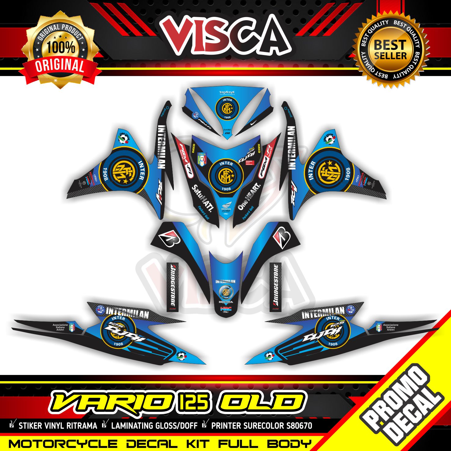 Decal Vario 125 Old Full Body Stiker Vario 125 Old Keren Full Body ...