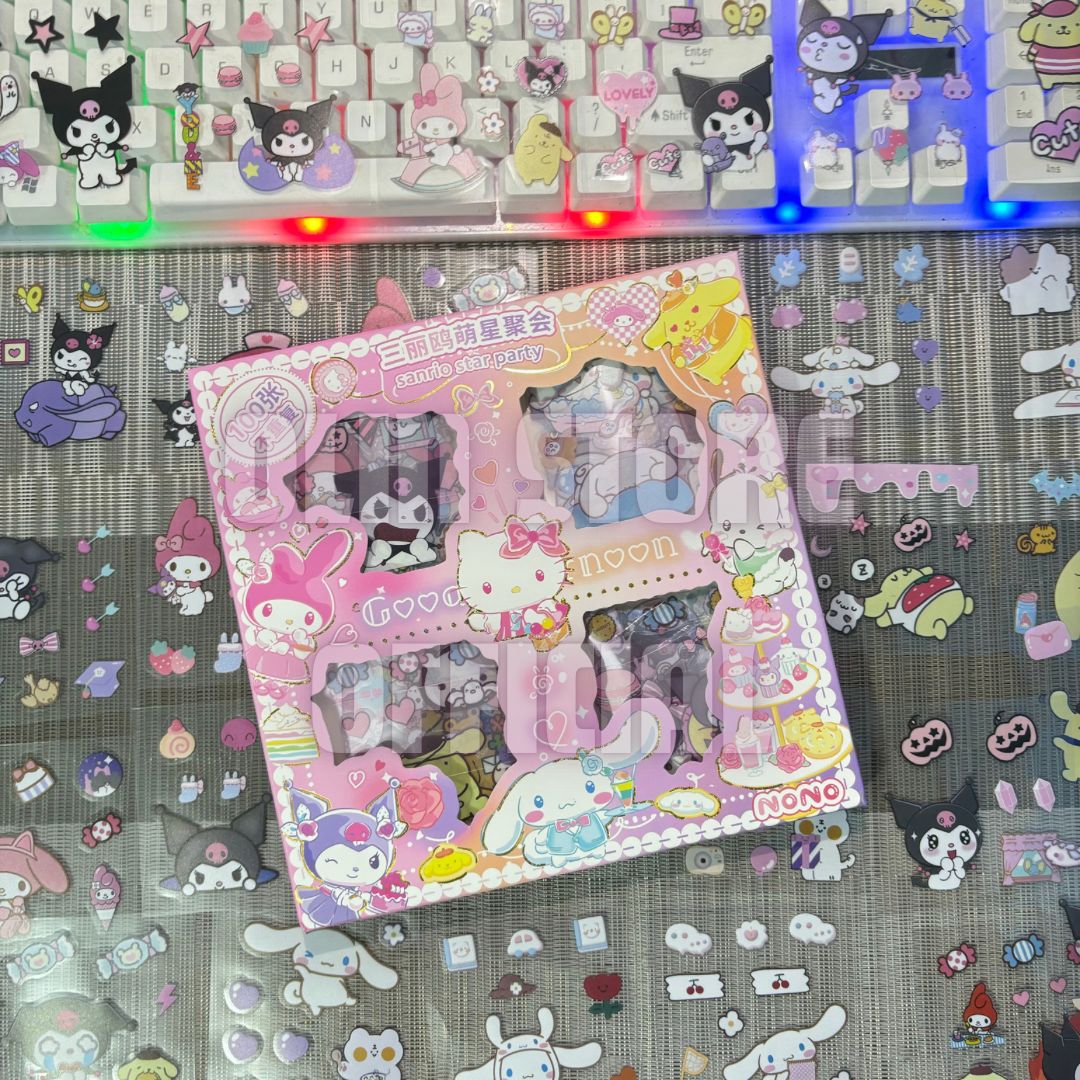 Sticker Lucu Sanrio Hello Kitty Star Party Stiker Viral Aesthetic Isi ...