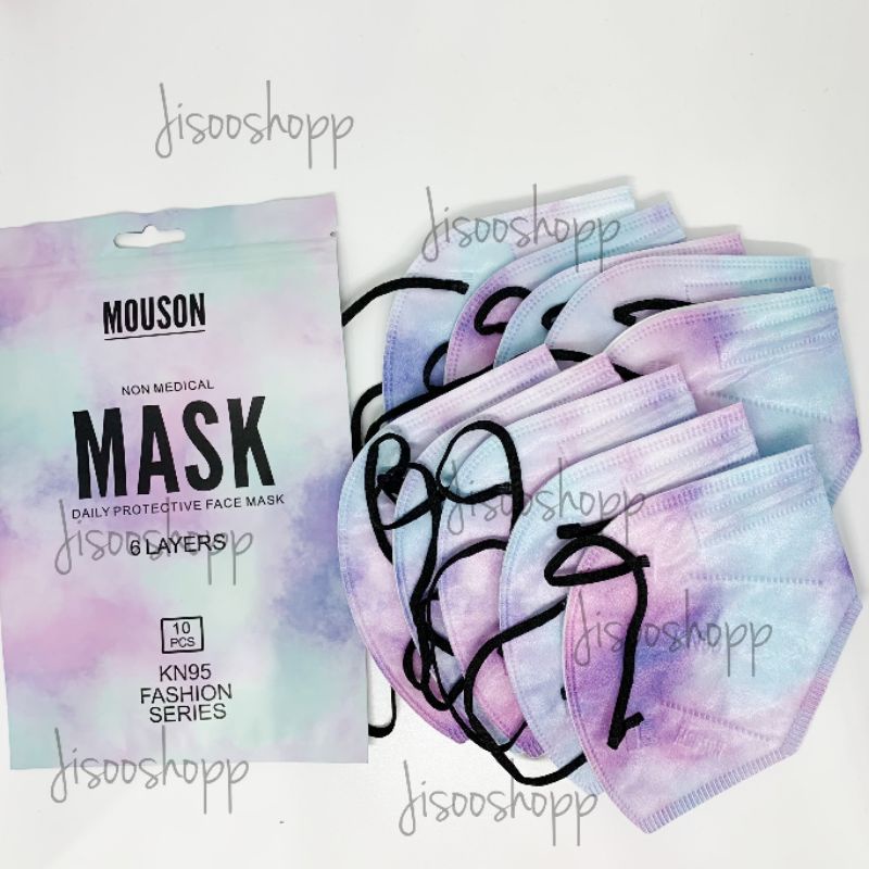 Masker emboss MOUSON KN95 Warna Soft galaxy isi 10 Pcs | Lazada Indonesia