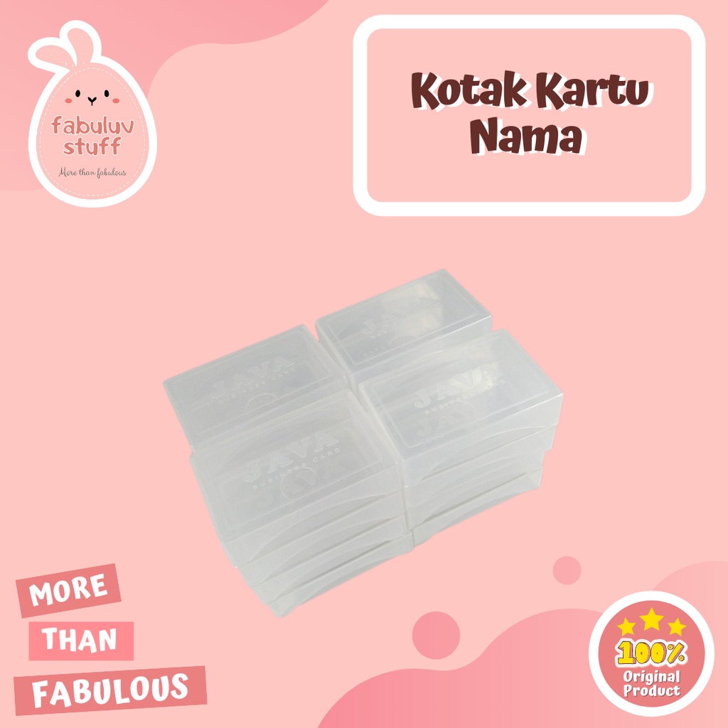ATK ~ Tempat Kotak Kartu Nama Kosongan / Blank Name Card Box 6,5 x 9,5 ...