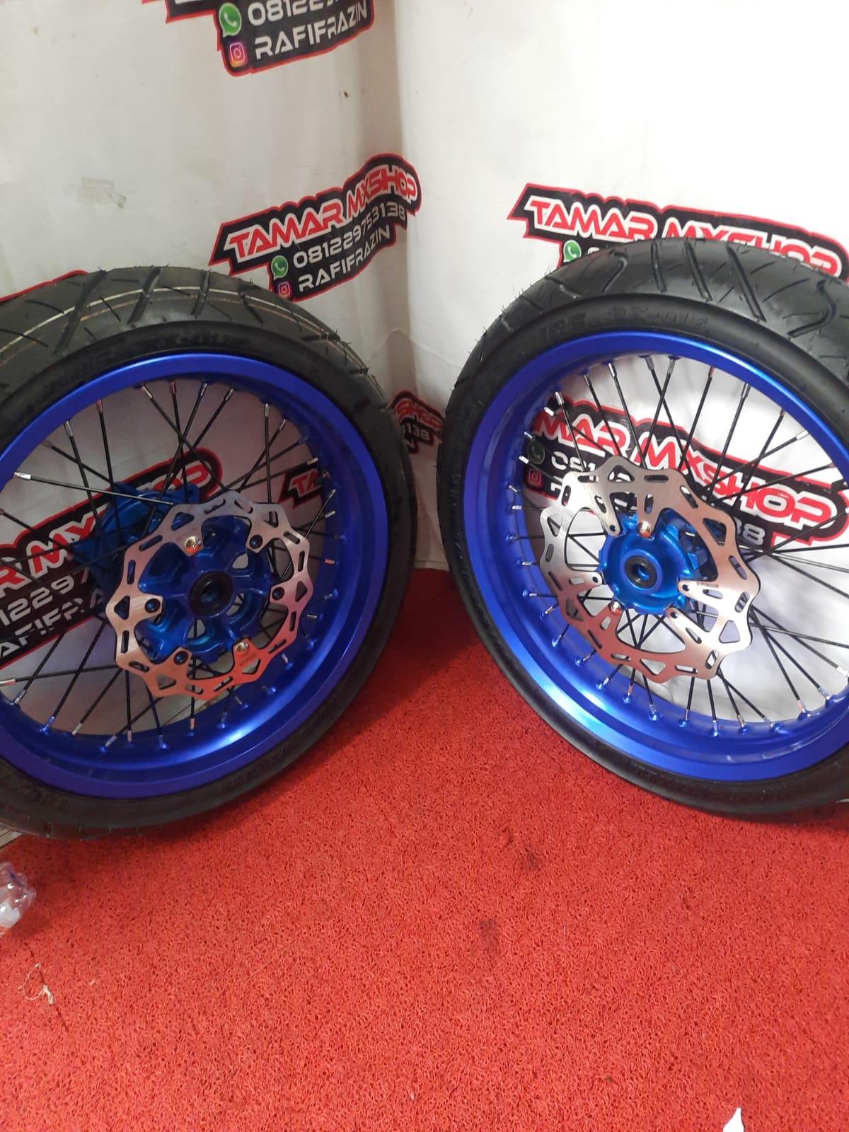 Roda Set Velg Set Ban IRC Yamaha WR 155 Bisa Riquest Warna 300-350 ...