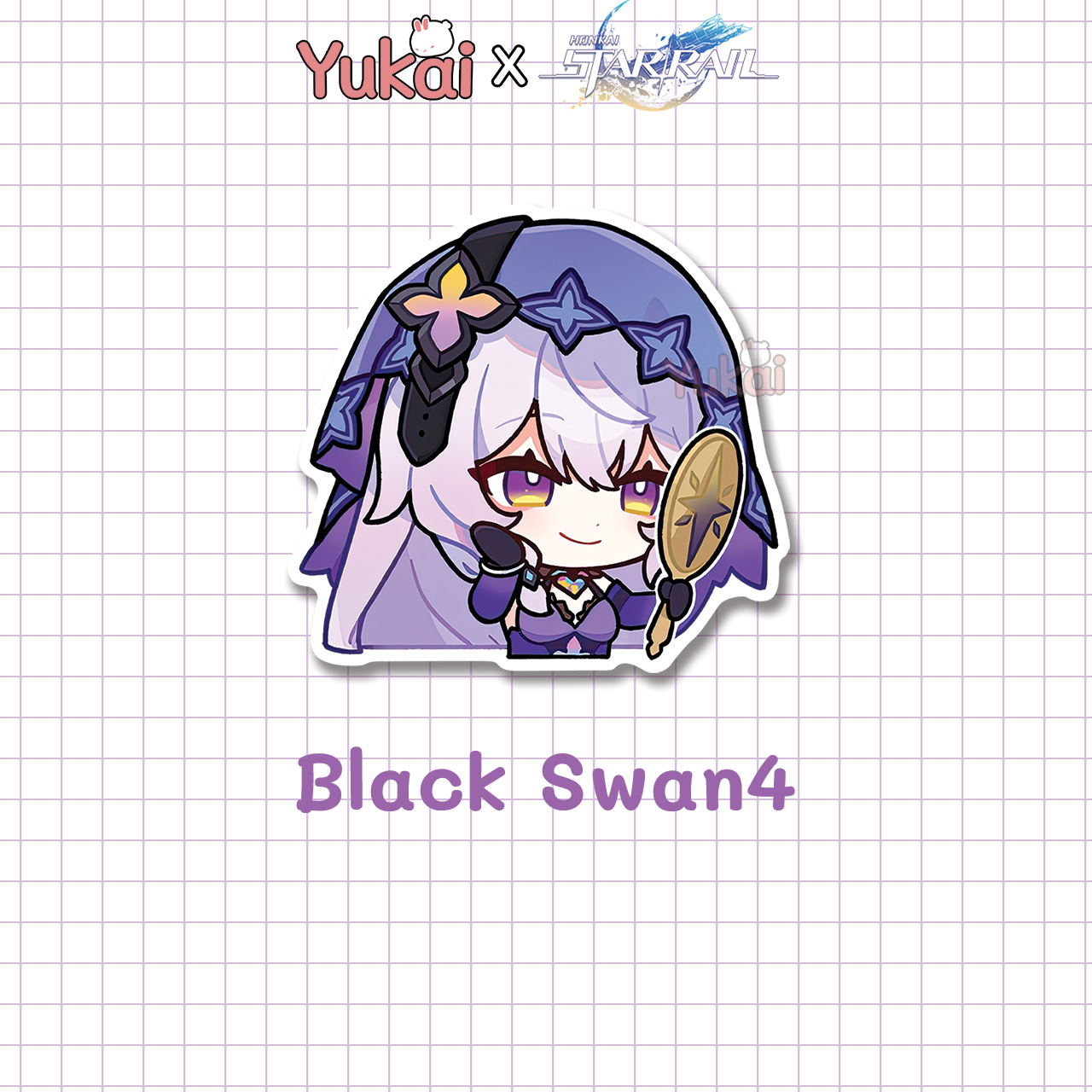 Stiker Black Swan Honkai Star Rail (HSR) Premium, Sticker Anime ...