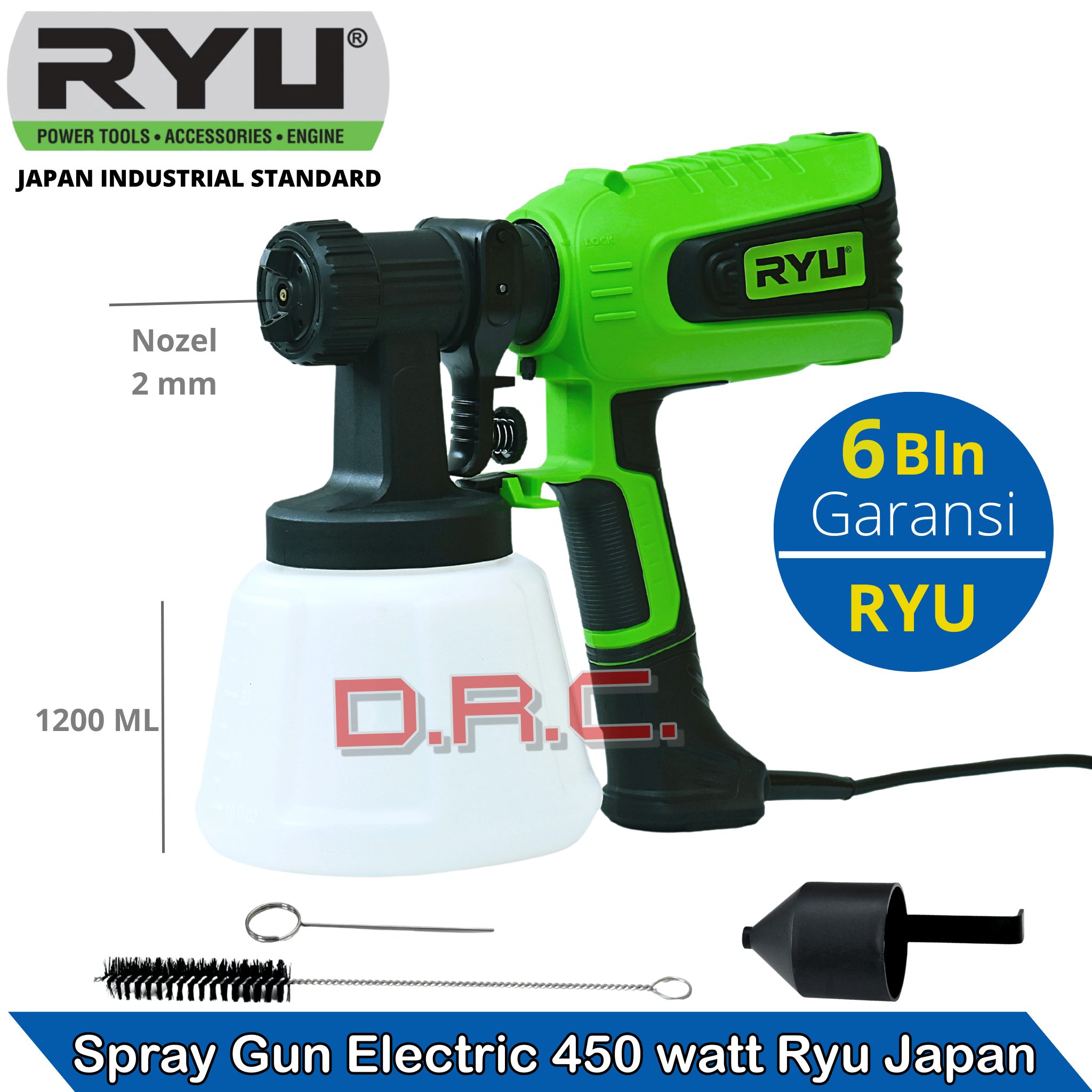 RYU RSE 800 Mesin Semprot Listrik HVLV Spray Gun Electric | Lazada ...