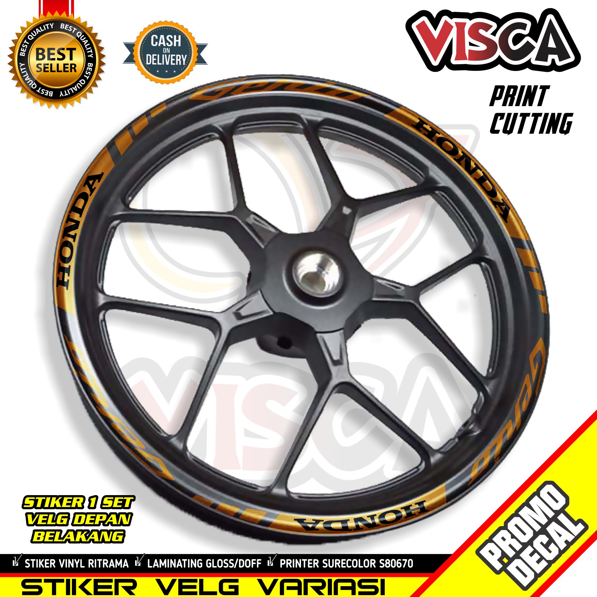 Stiker Velg List Velg Motor Stiker Velg GENIO | Lazada Indonesia