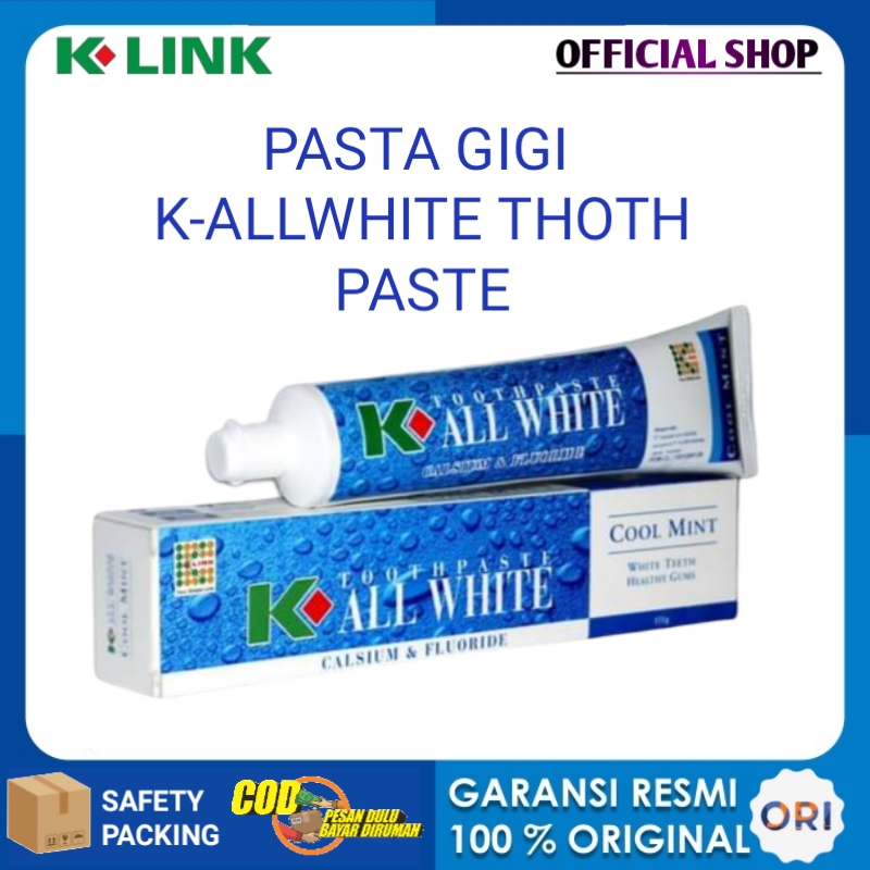 PASTA GIGI K-LINK K-ALL WHITE TOOTH PASTE ORIGINAL MENYEGARKAN MULUT ...