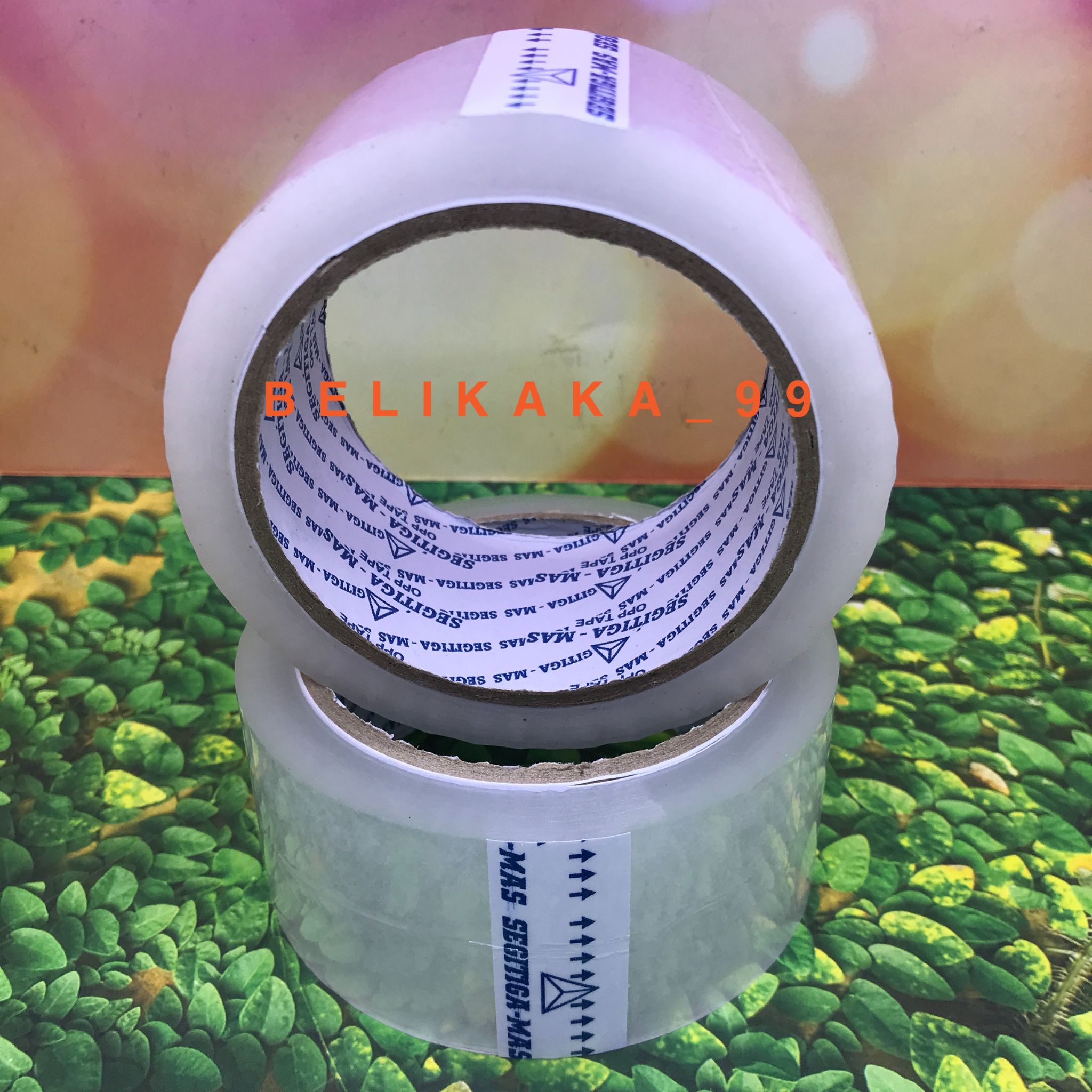 LAKBAN BENING COKLAT 90 YARD X 45MM OPP TAPE MEREK SEGITIGA-MAS ...