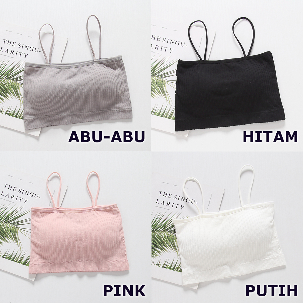 SC Bra Garis polos wanita/ bra wanita tanpa kawat bahan halus simple ...