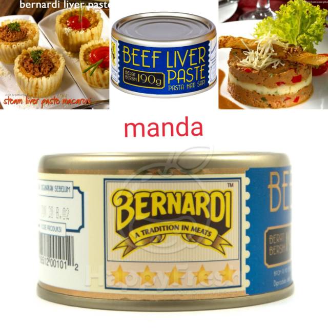 Bernardi beef liver paste and chicken meat pasta hati sapi dan daging ...