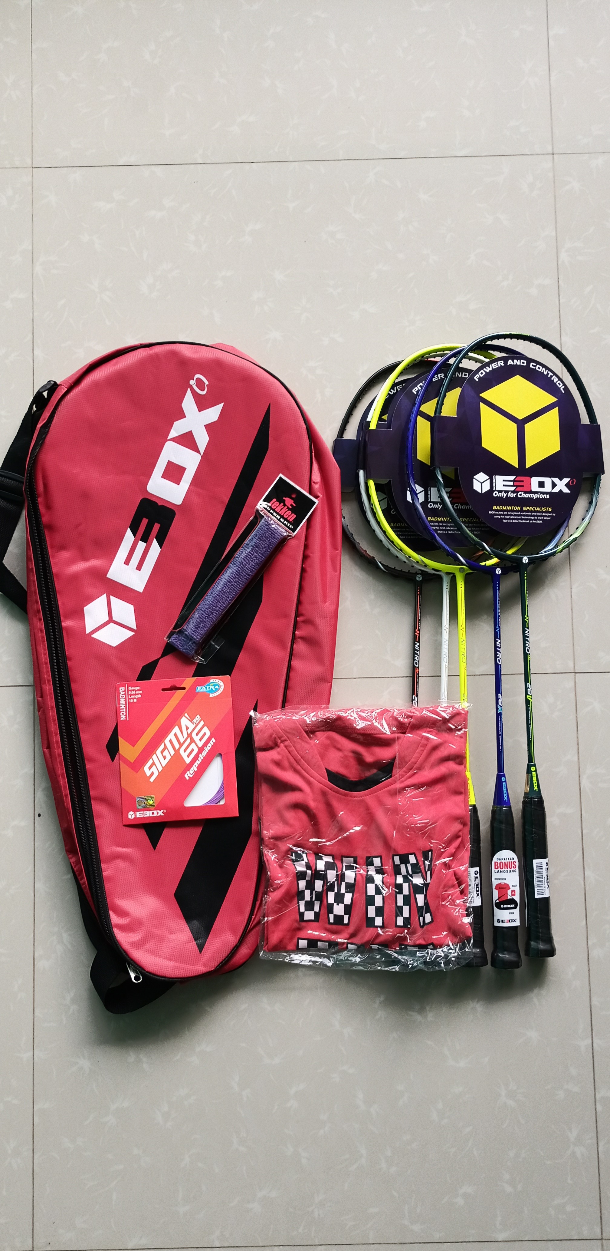 Raket ebox nitro 28 / raket bulutangkis/ raket badminton | Lazada Indonesia