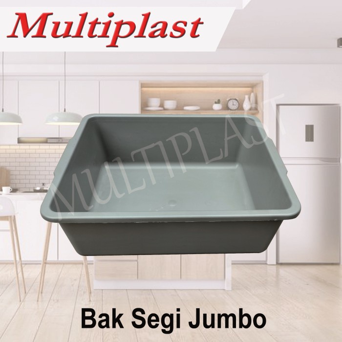 BAK SEGI JUMBO ABU MULTIPLAST/Bak Segi Jumbo Abu / Baskom Segi Plastik ...