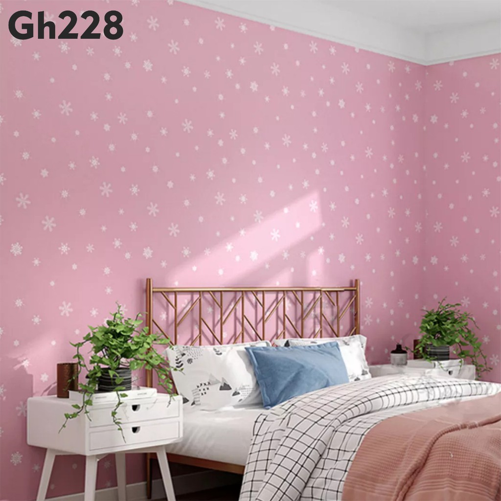 Wallpaper Stiker Motif Estetik Warna Cerah 45CM x 1M Wallpaper Dinding ...