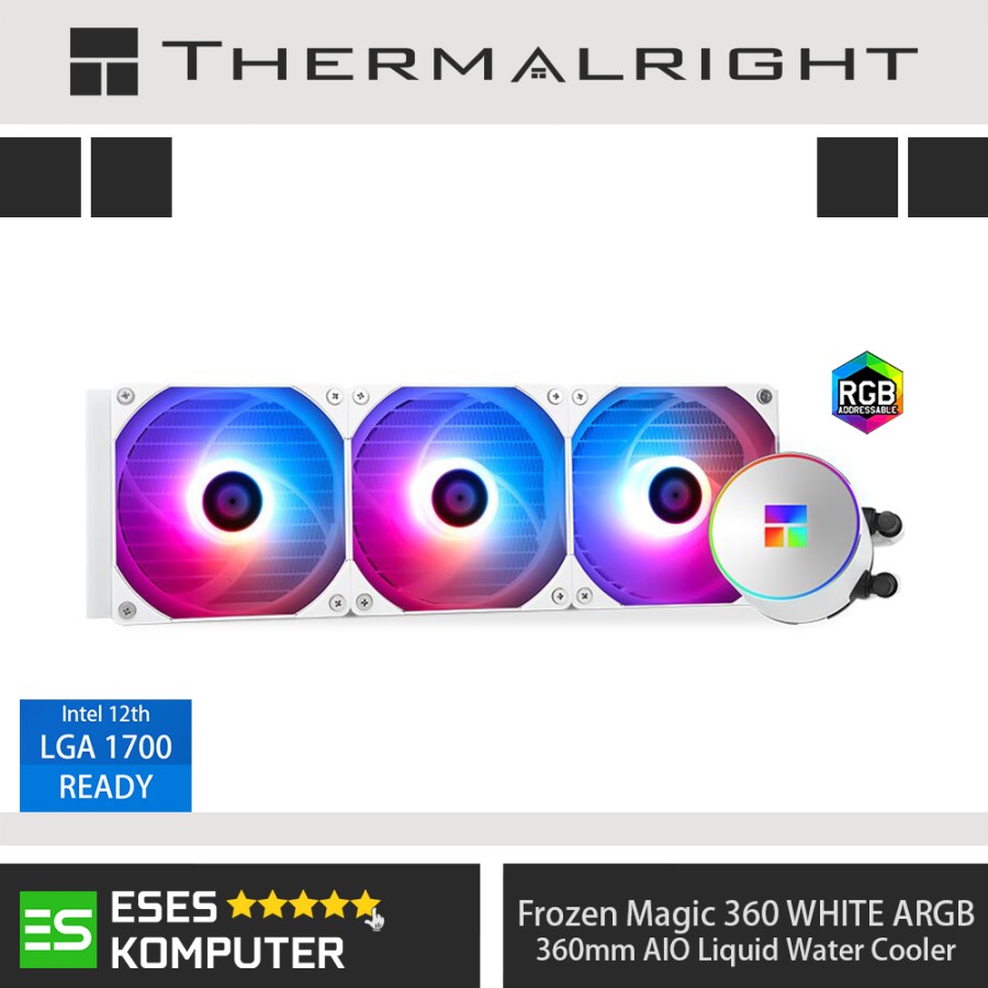 THERMALRIGHT Frozen Magic 360 WHITE ARGB - AIO 360mm CPU Water Cooling ...